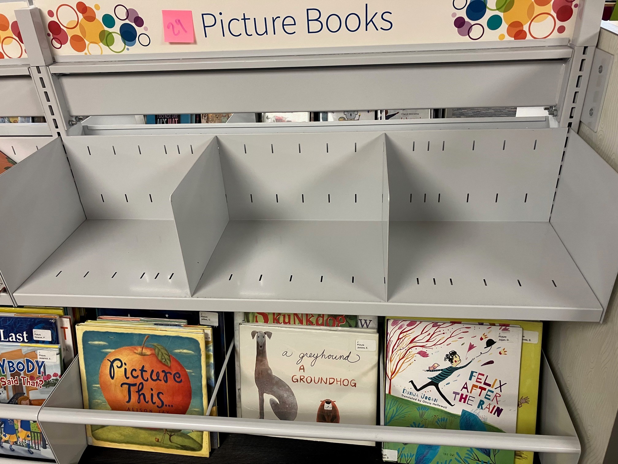 LFI Picture Book Shelves | Reaching Across Illinois Library System