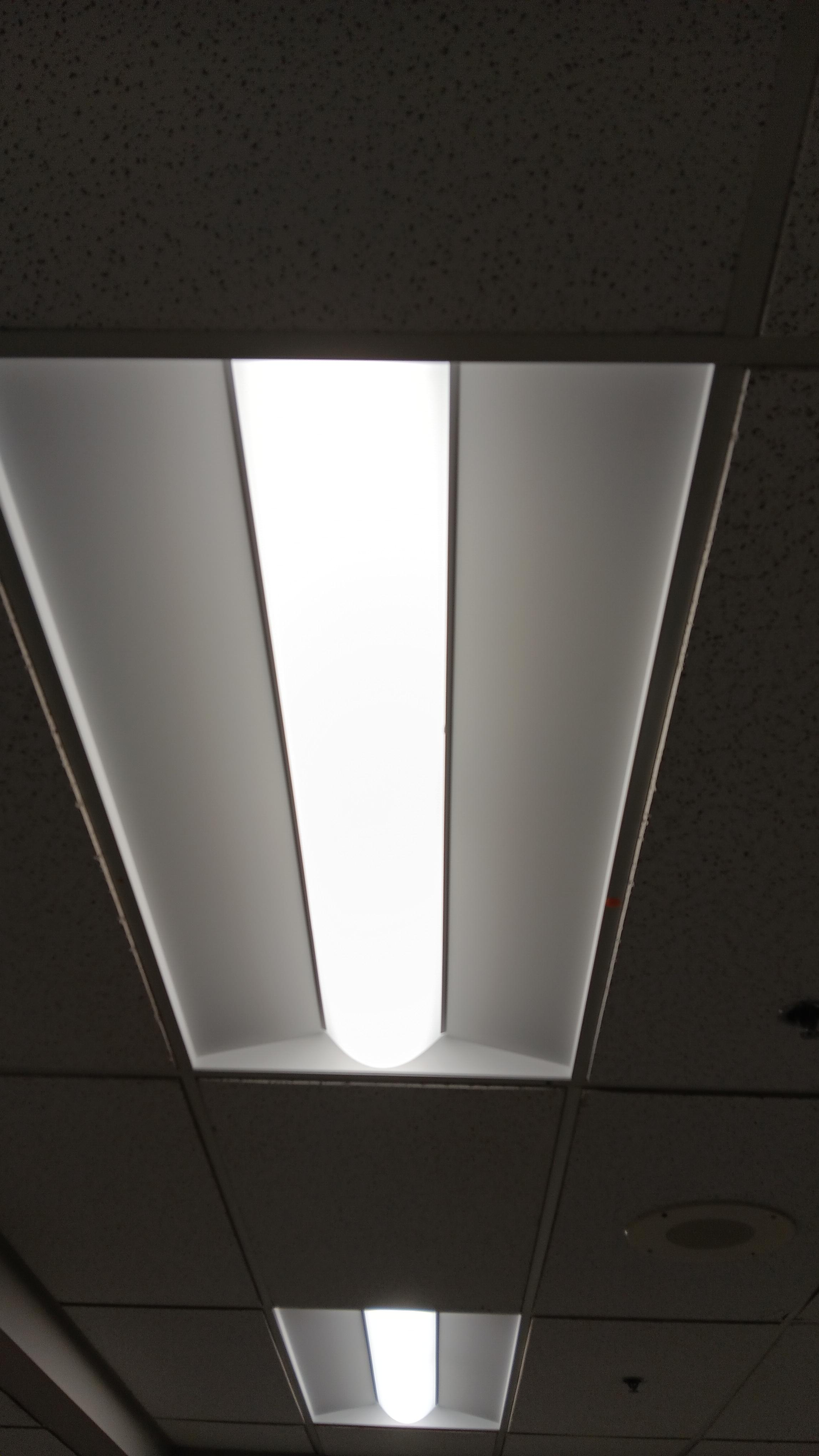 Used Lithonia LED 2x4 troffer lights | Reaching Across Illinois Library ...