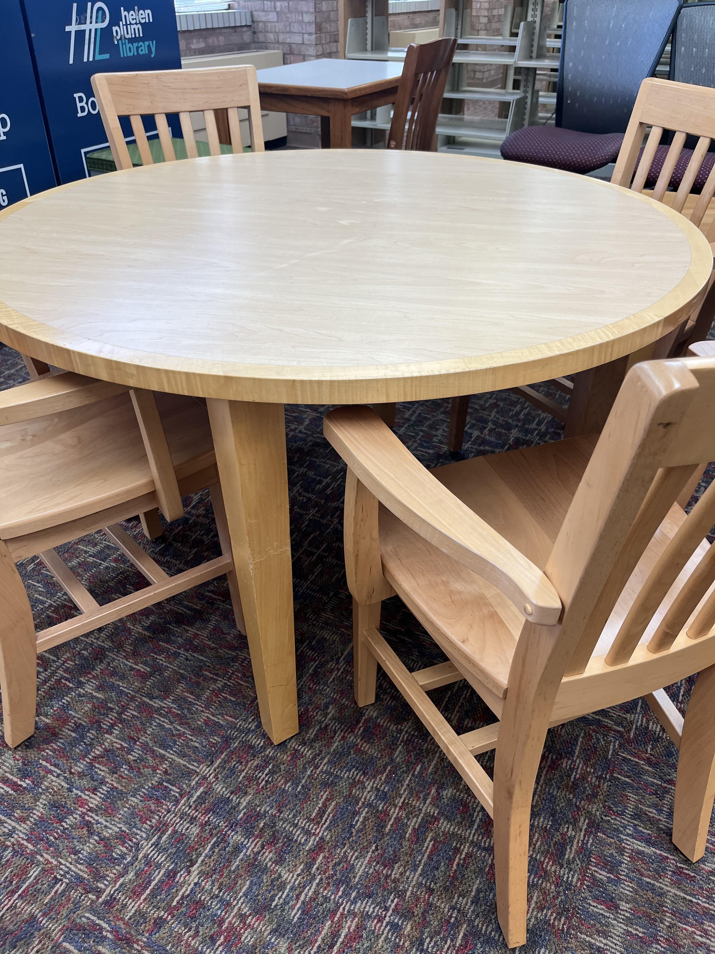 Round Table Set with 4 Chairs - 1 still available | Reaching Across ...