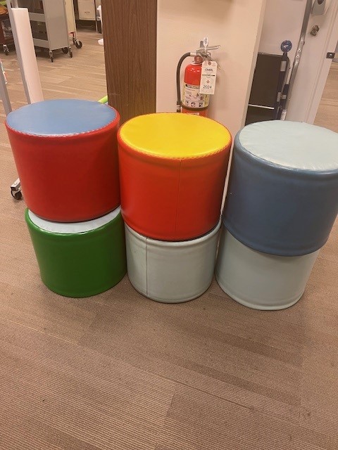 6 Colorful Stools | Reaching Across Illinois Library System