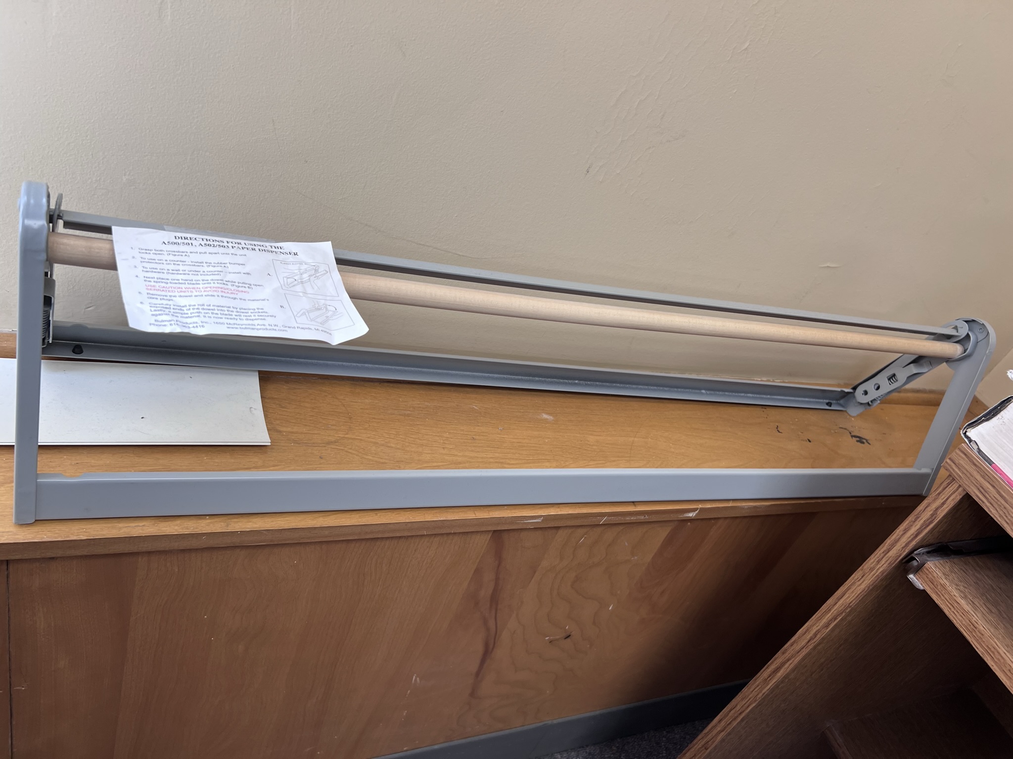 36" paper dispenser | Reaching Across Illinois Library System