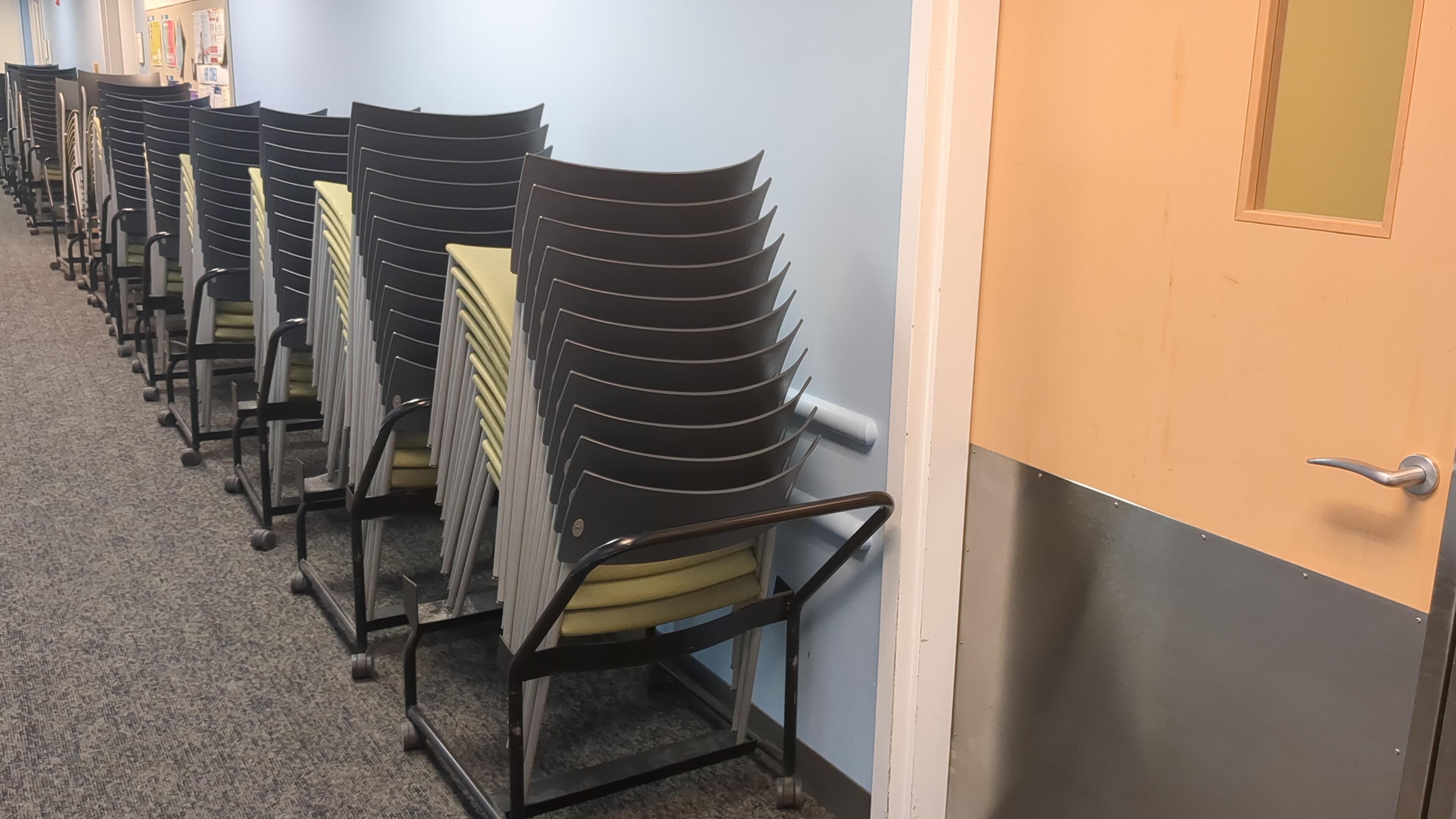 Green & Gray Chairs | Reaching Across Illinois Library System