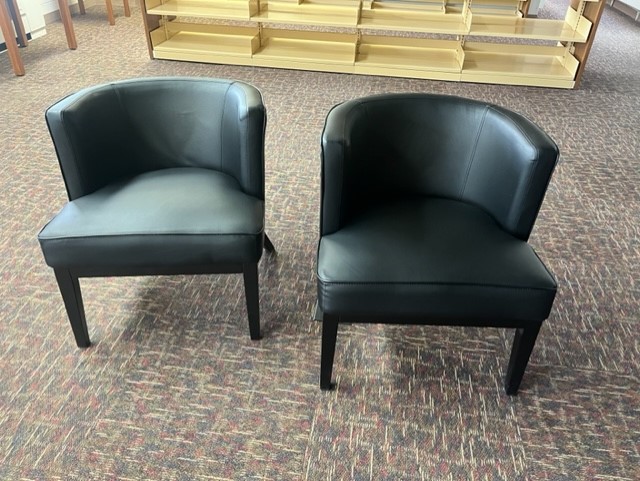 Black Cushioned Chairs - Pending Pickup | Reaching Across Illinois ...