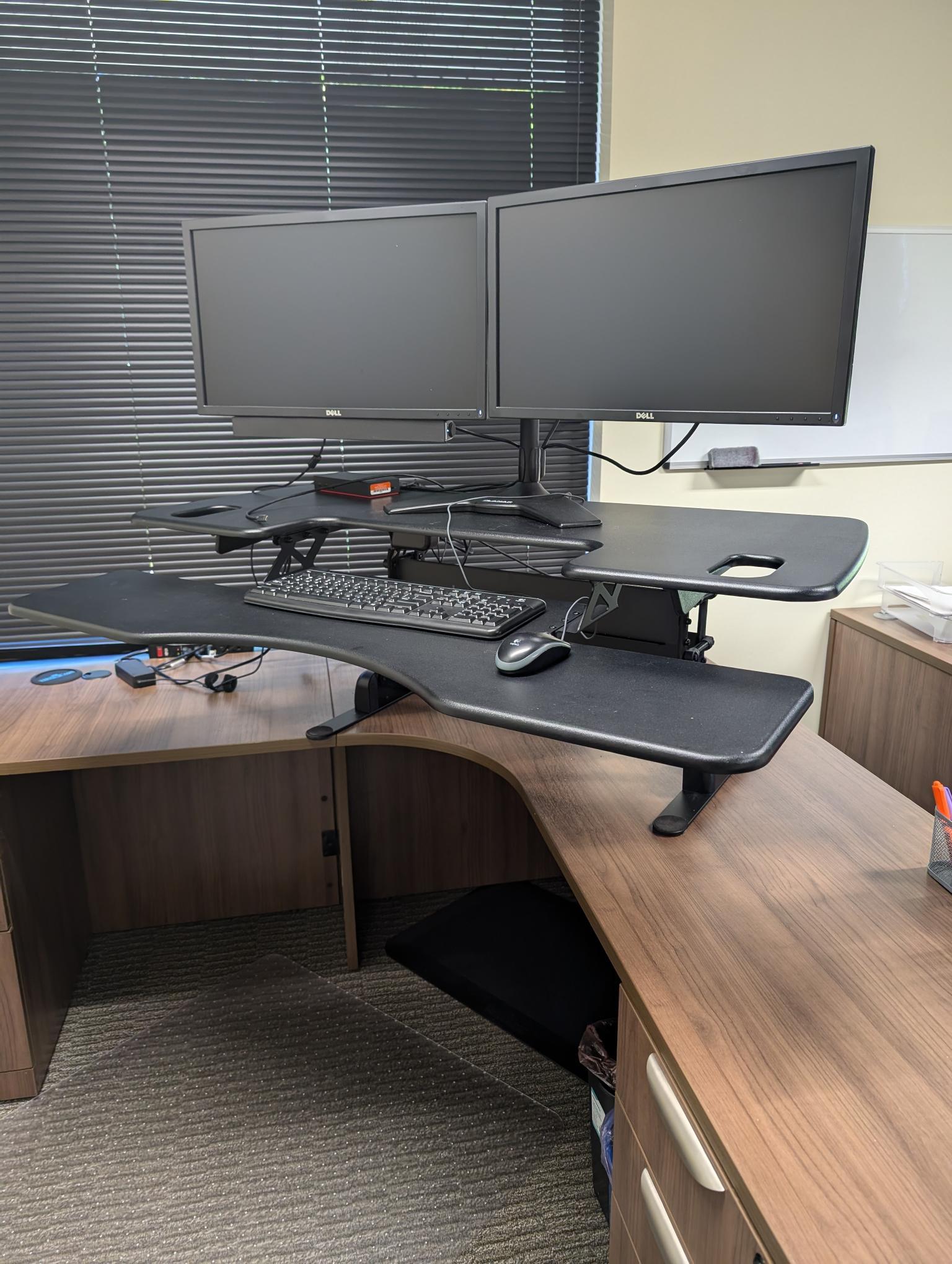 2 standing desk converters | Reaching Across Illinois Library System