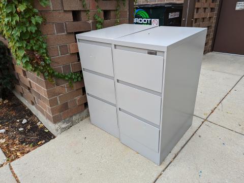 Metal File Cabinets (2) | Reaching Across Illinois Library System